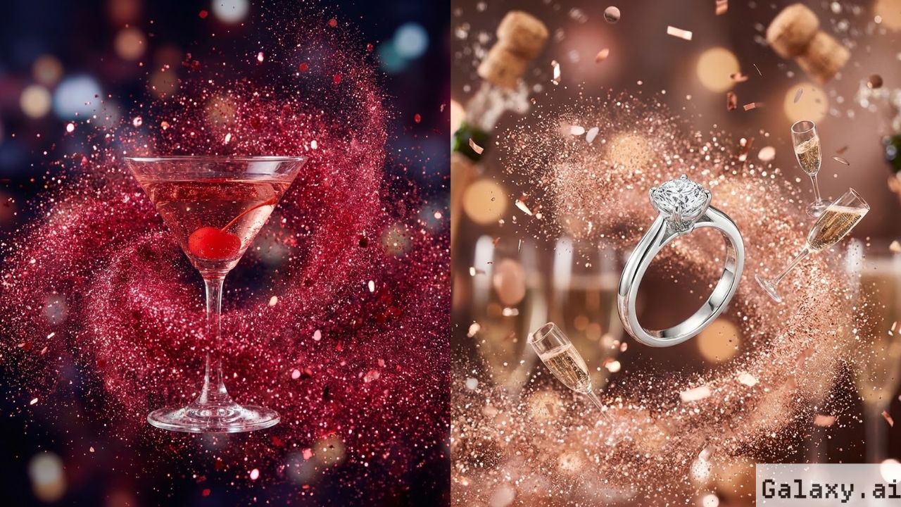 Glitter Explosion Ad | Nano Banana Pro Image Prompt | Galaxy